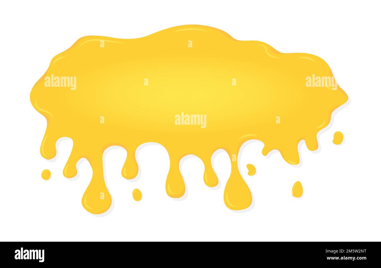 Splattered cartoon slime isolated on white background Stock Vector ...