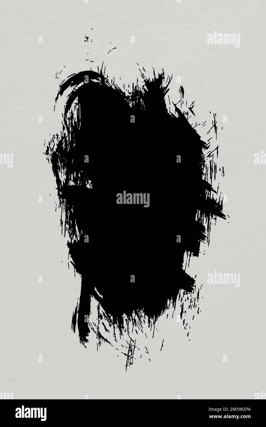 Painting in gray black Stock Vector Images - Alamy