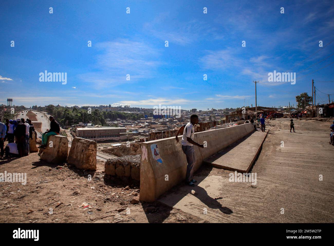 Nairobi, Kenya. 30th Dec, 2022. Locals walk past the busy streets in ...