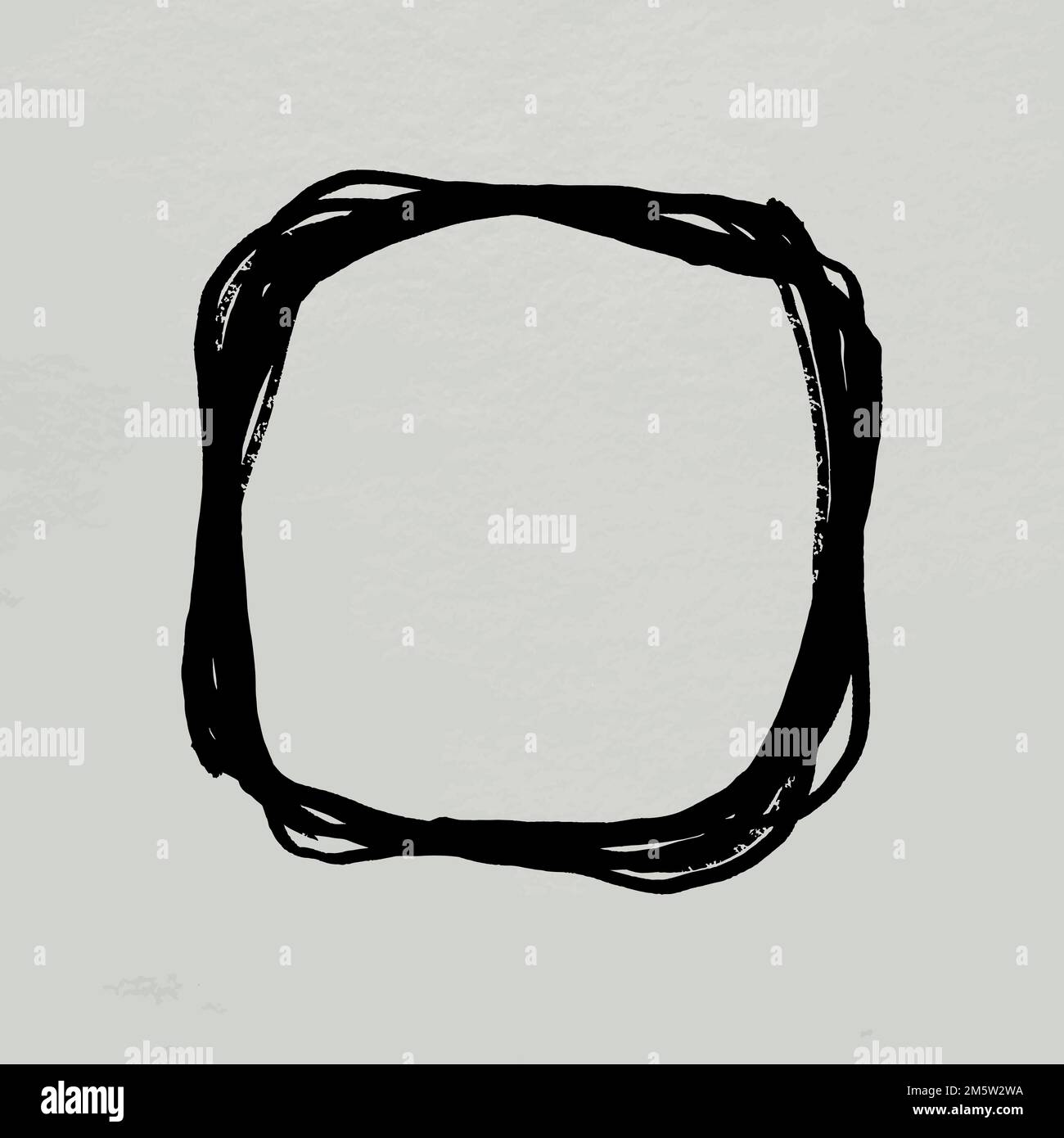 Black square brush frame vector illustration Stock Vector Image & Art ...