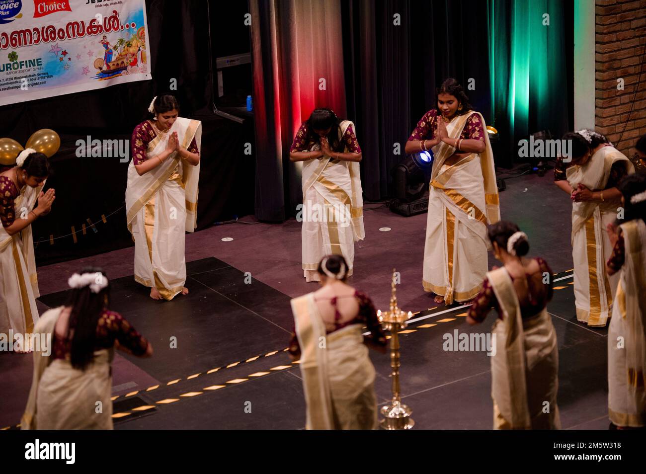 A view of Indian people celebrating onam in Solingen Stock Photo - Alamy