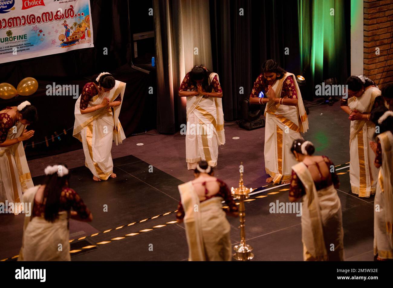 A view of Indian people celebrating onam in Solingen Stock Photo - Alamy