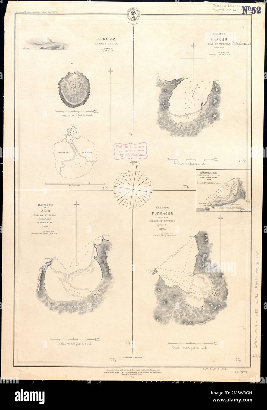 Apolima, Samoan Group ; Harbour of Oafonu, Isld. of Tutuila, north side ...