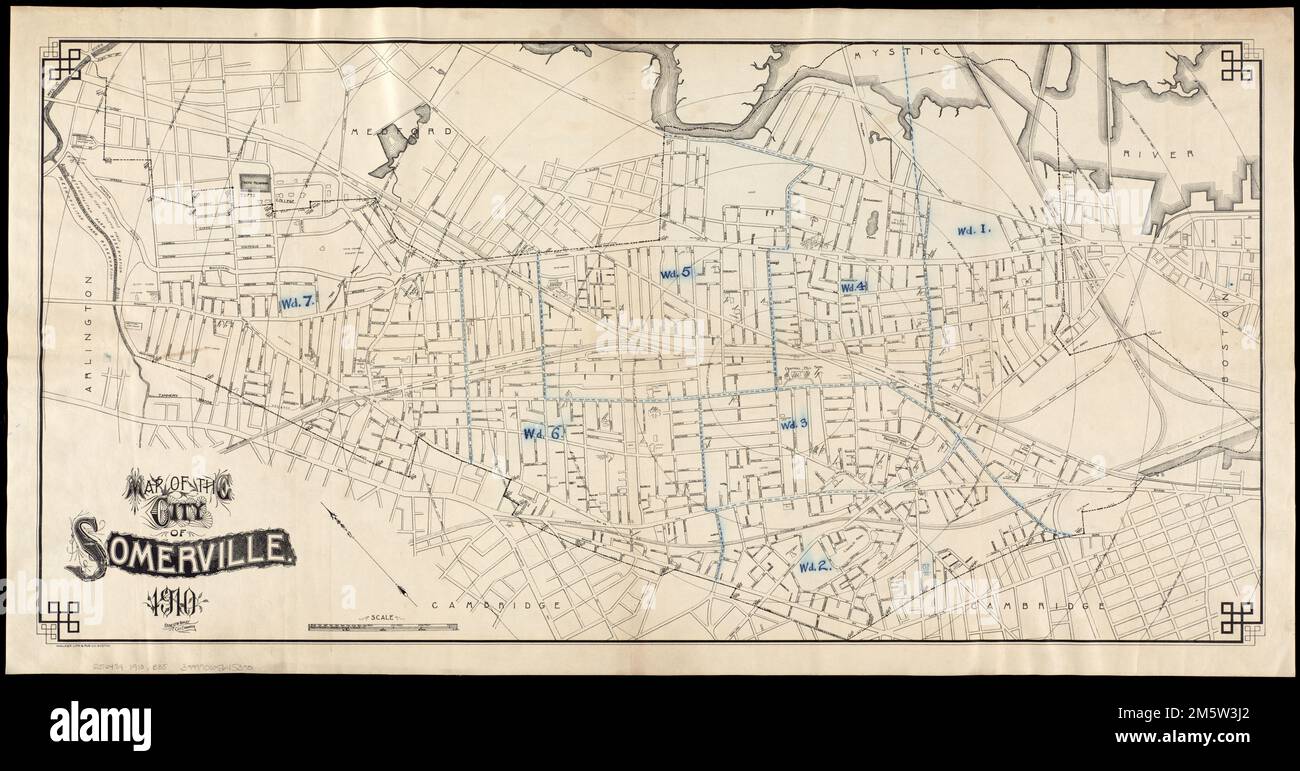 Map of the City of Somerville. Oriented with north toward the upper ...