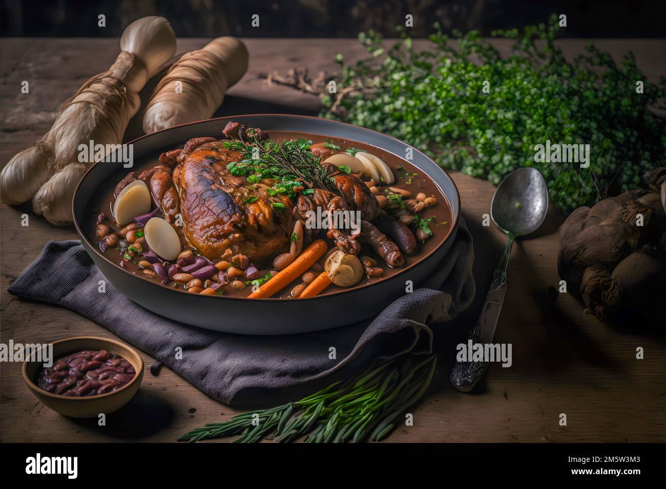 coq au vin, France traditional dish Stock Photo - Alamy