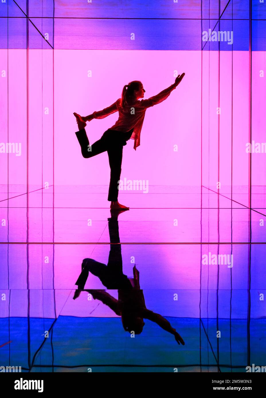 Models and staff pose with the INTO SIGHT installation by Sony Design ...