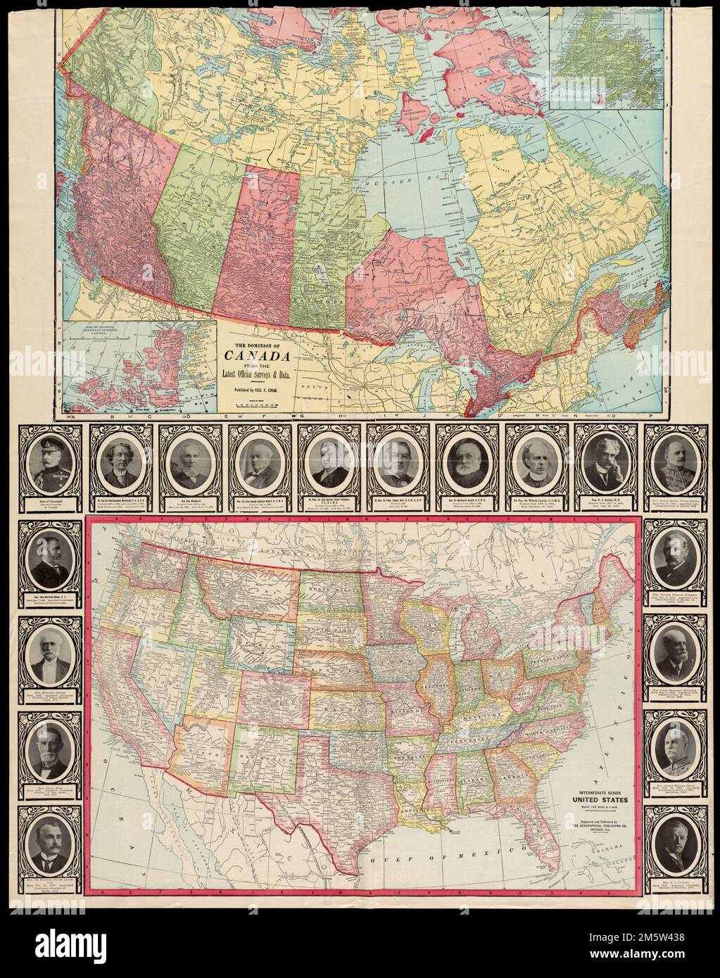 Canada political map hi-res stock photography and images - Alamy