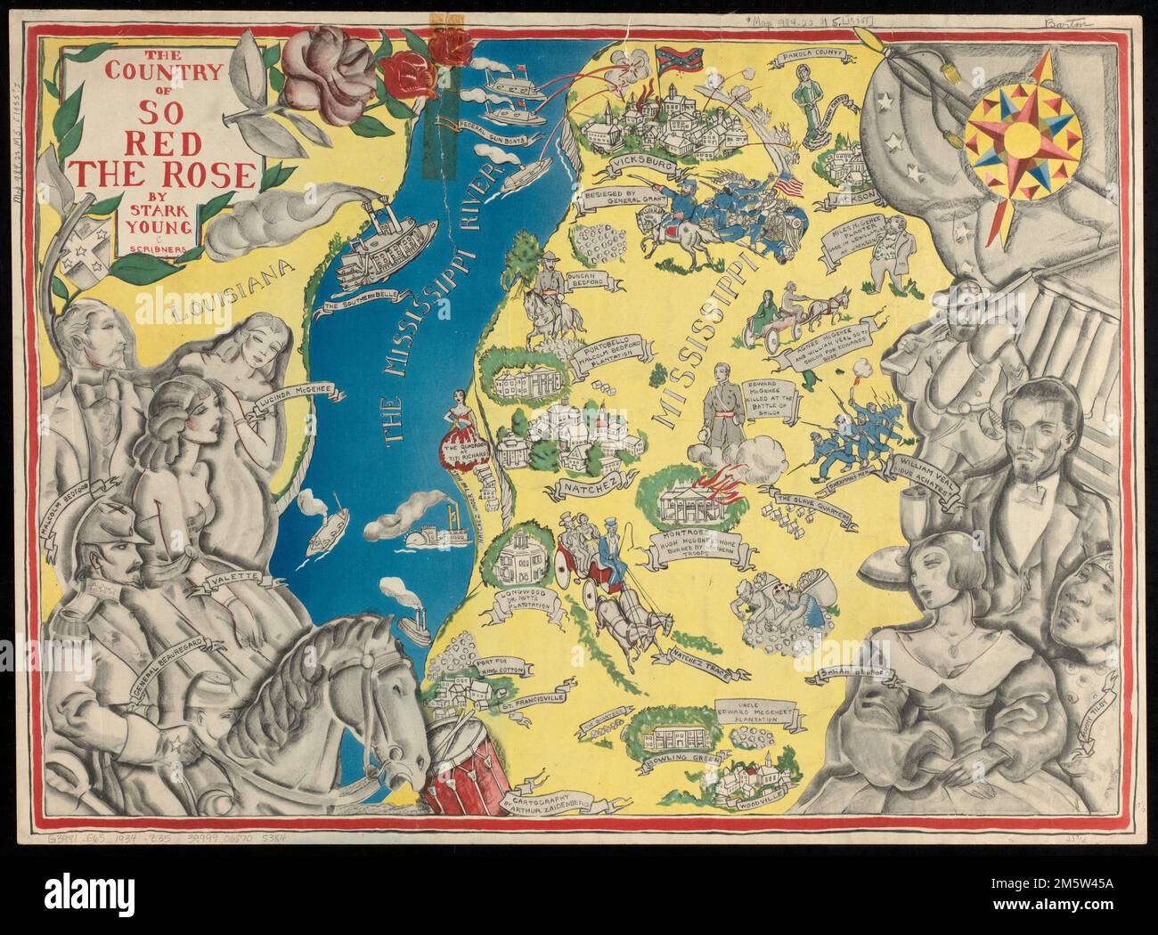 The country of So red the rose, by Stark Young, Scribners. Pictorial ...