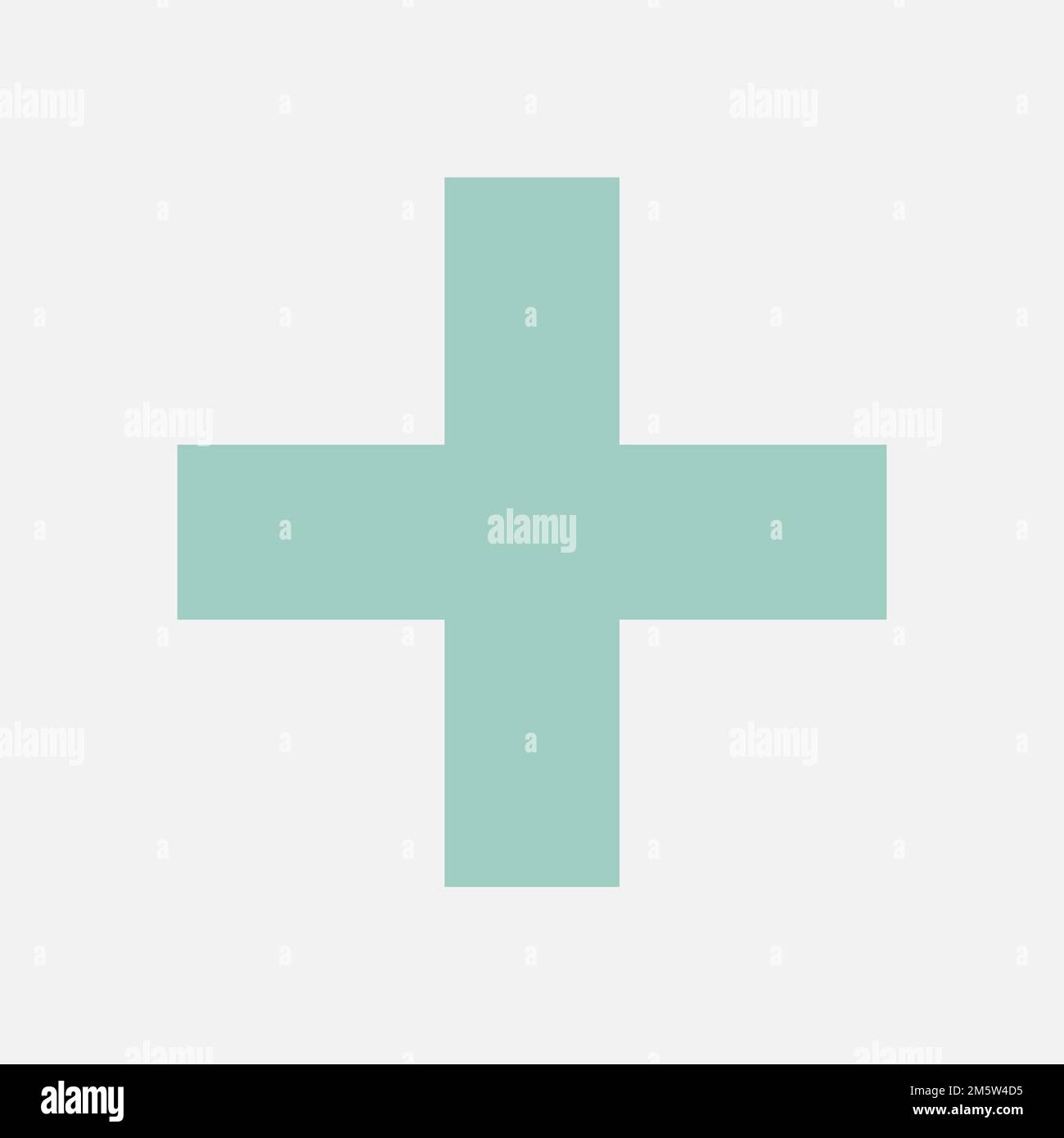 Green cross geometric shape vector Stock Vector Image & Art - Alamy