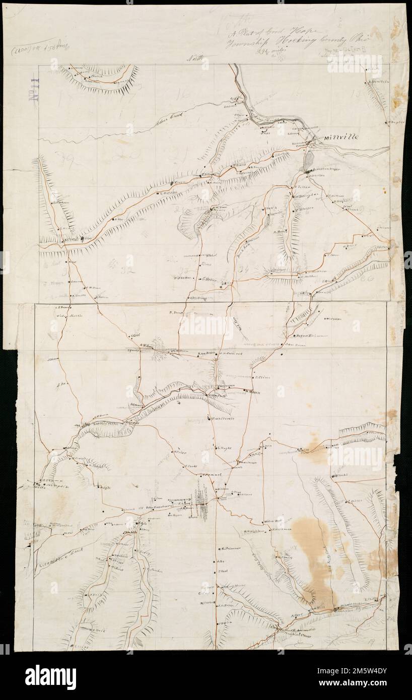 A plat of Good Hope township, Hocking County, Ohio. Manuscript map ...