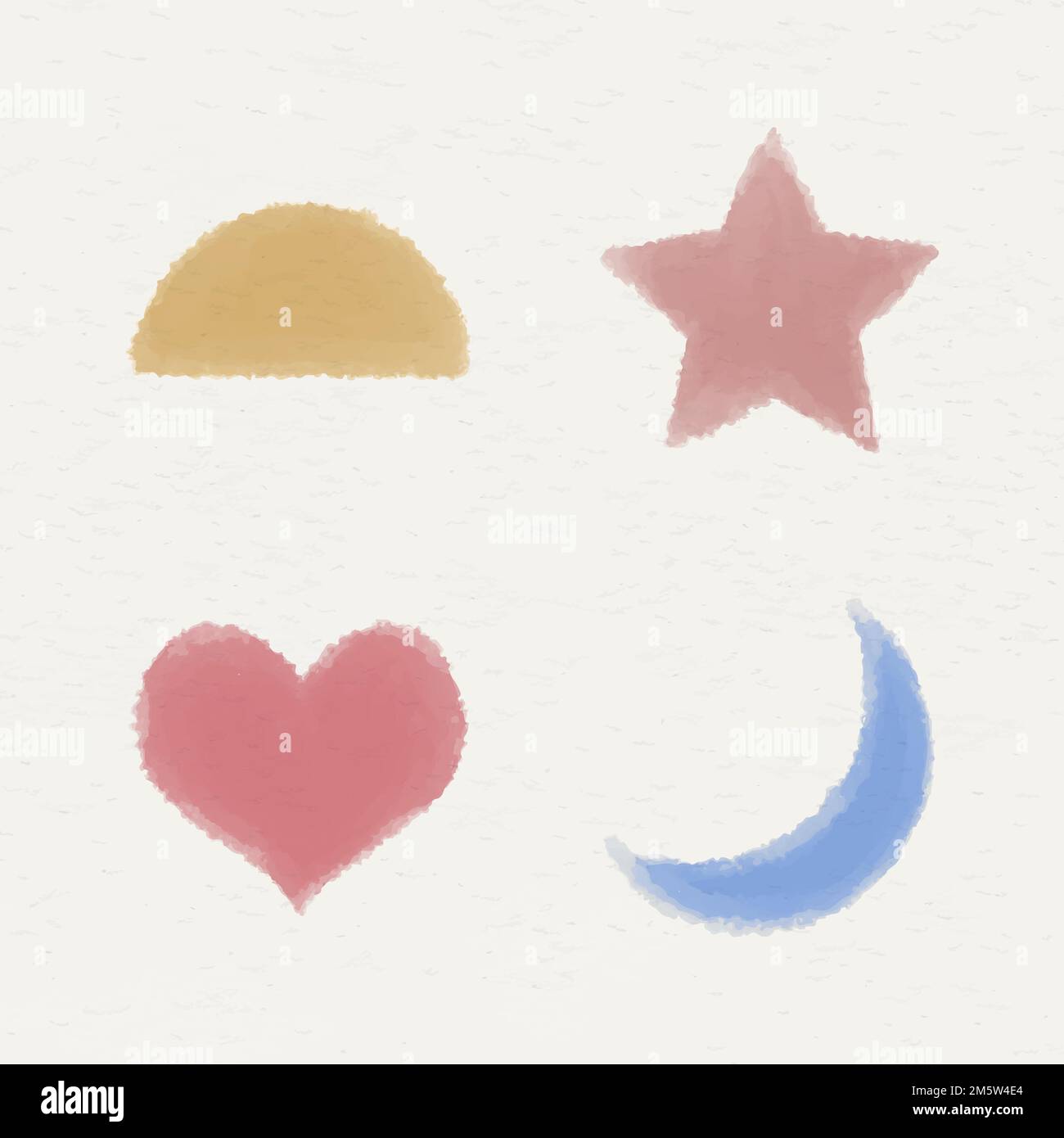Crescent shapes for kids Stock Vector Images - Alamy