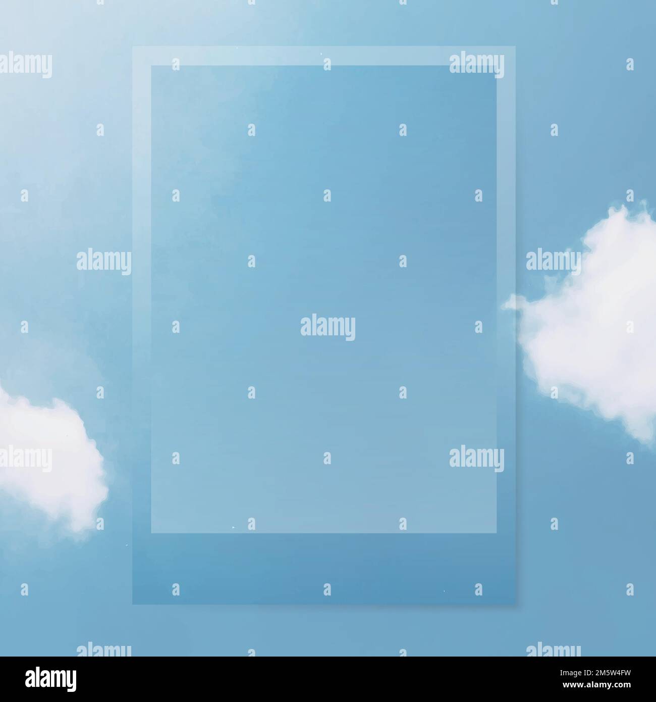 Frame on cloudy sky vector Stock Vector Image & Art - Alamy