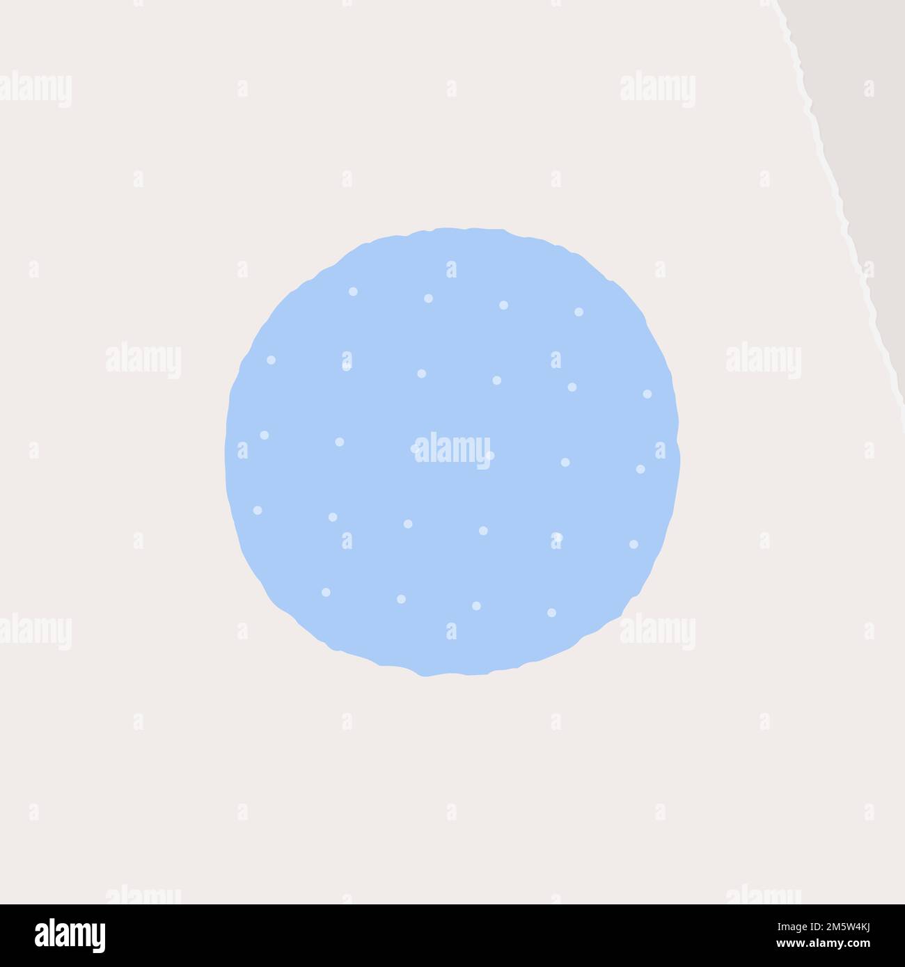 Blank blue round paper note social ads template vector Stock Vector ...