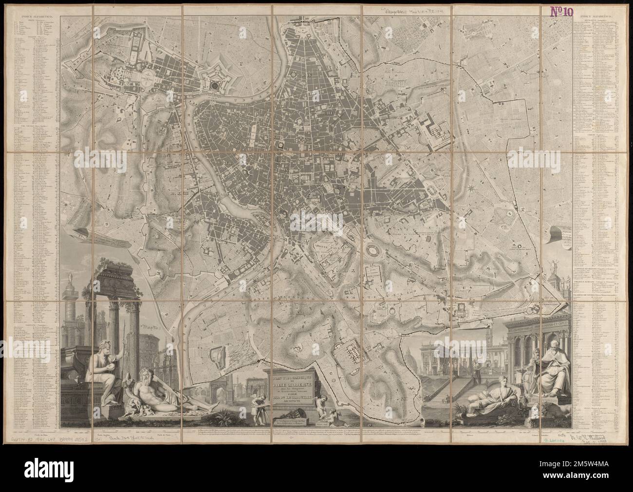 Plan topographique de Rome moderne : avec les changemens et ...