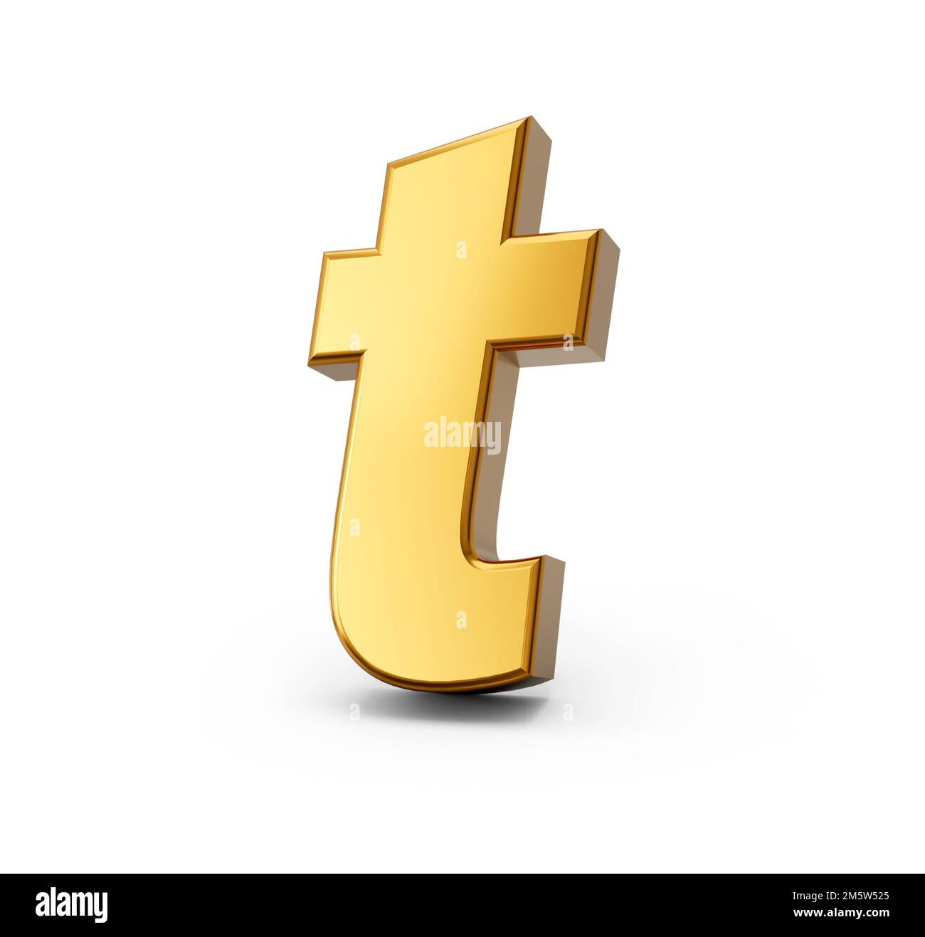 T Letter In Gold
