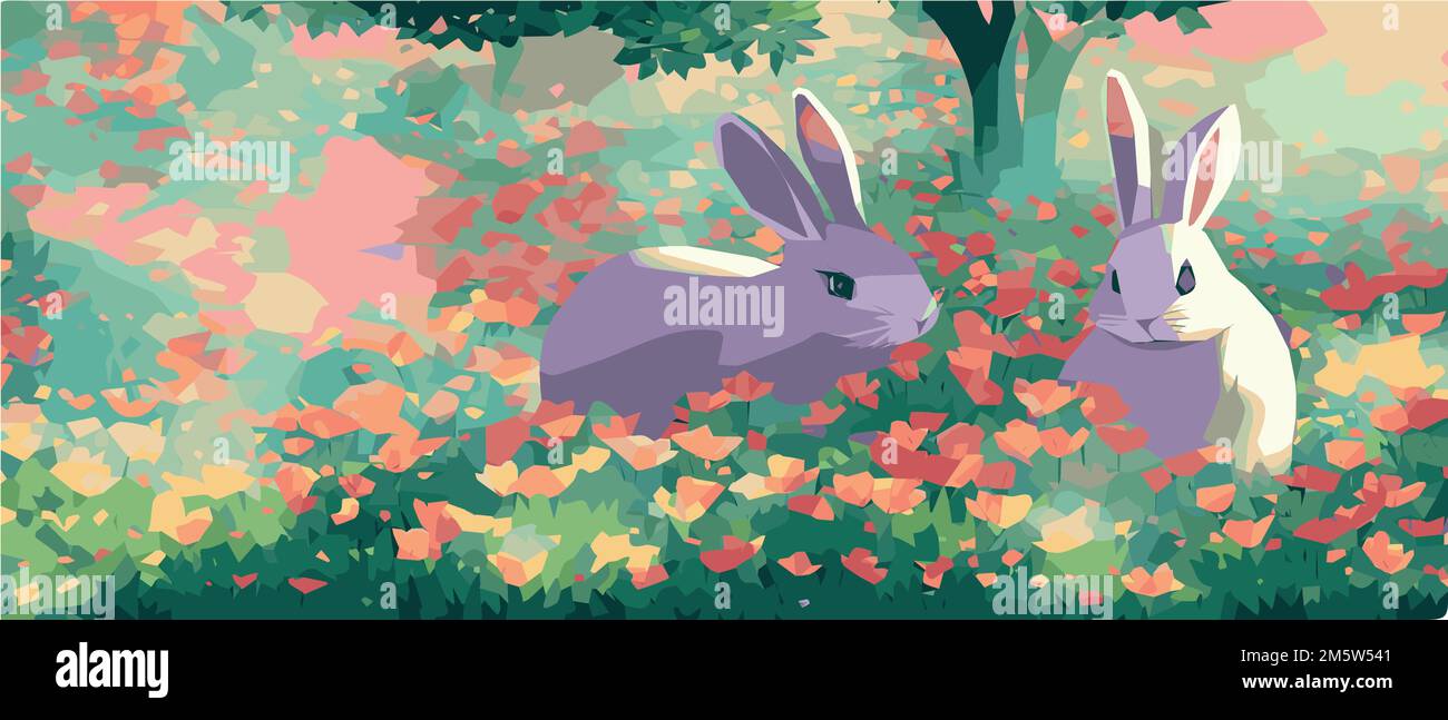 Sunny sky wildlife cute Stock Vector Images - Alamy