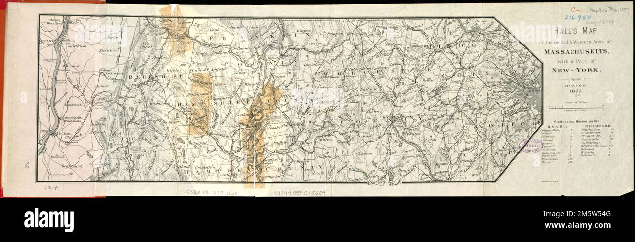 Western massachusetts map hi-res stock photography and images - Alamy