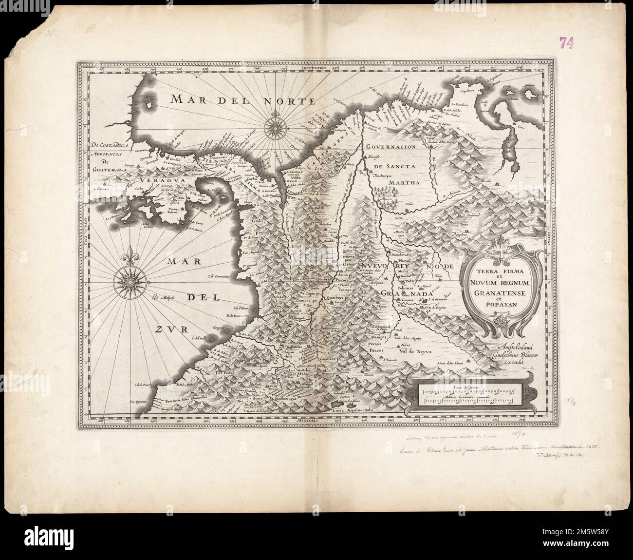 Spanish colonial map 17th century hi-res stock photography and images ...