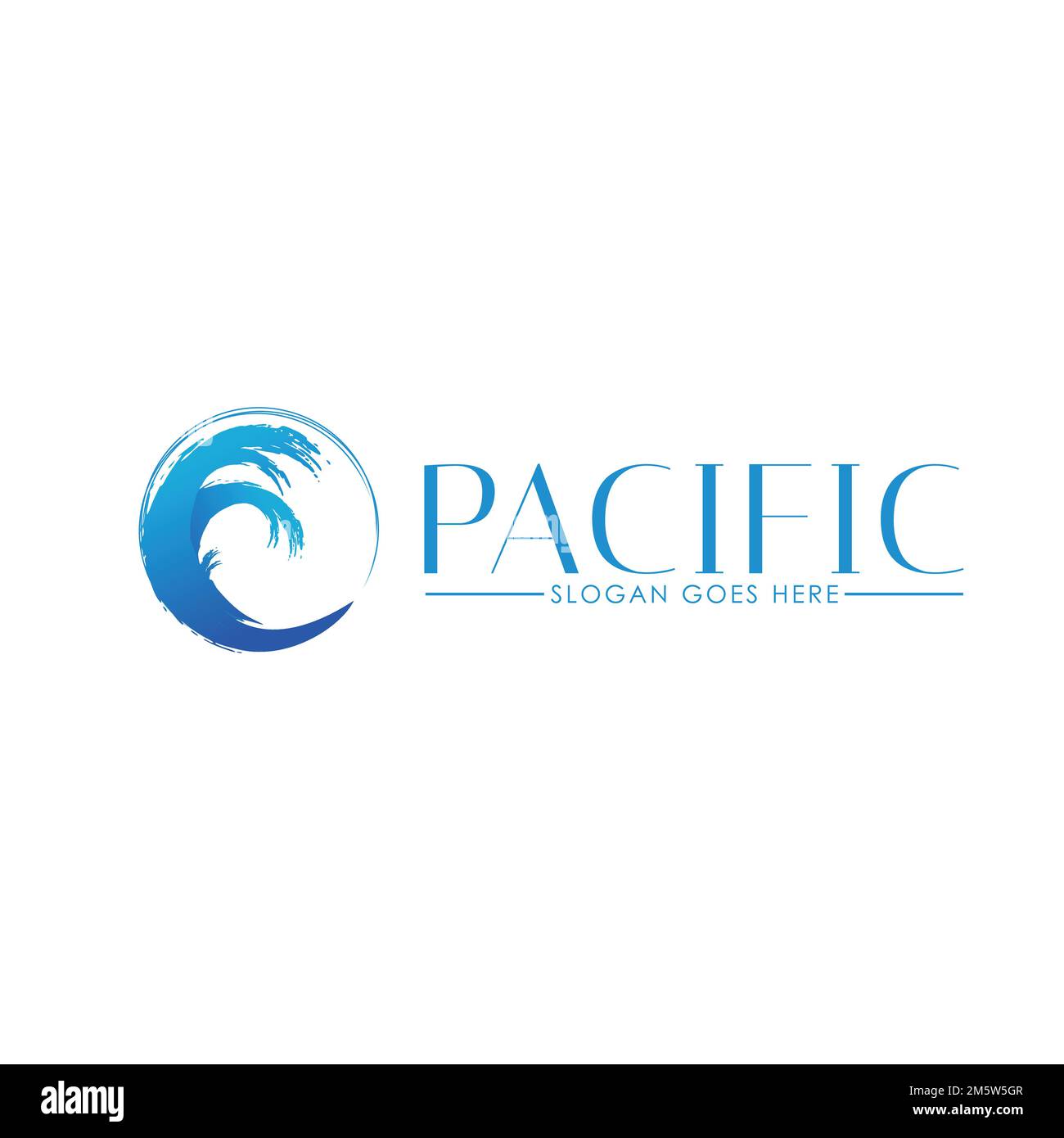 Wave beach logo hi-res stock photography and images - Alamy