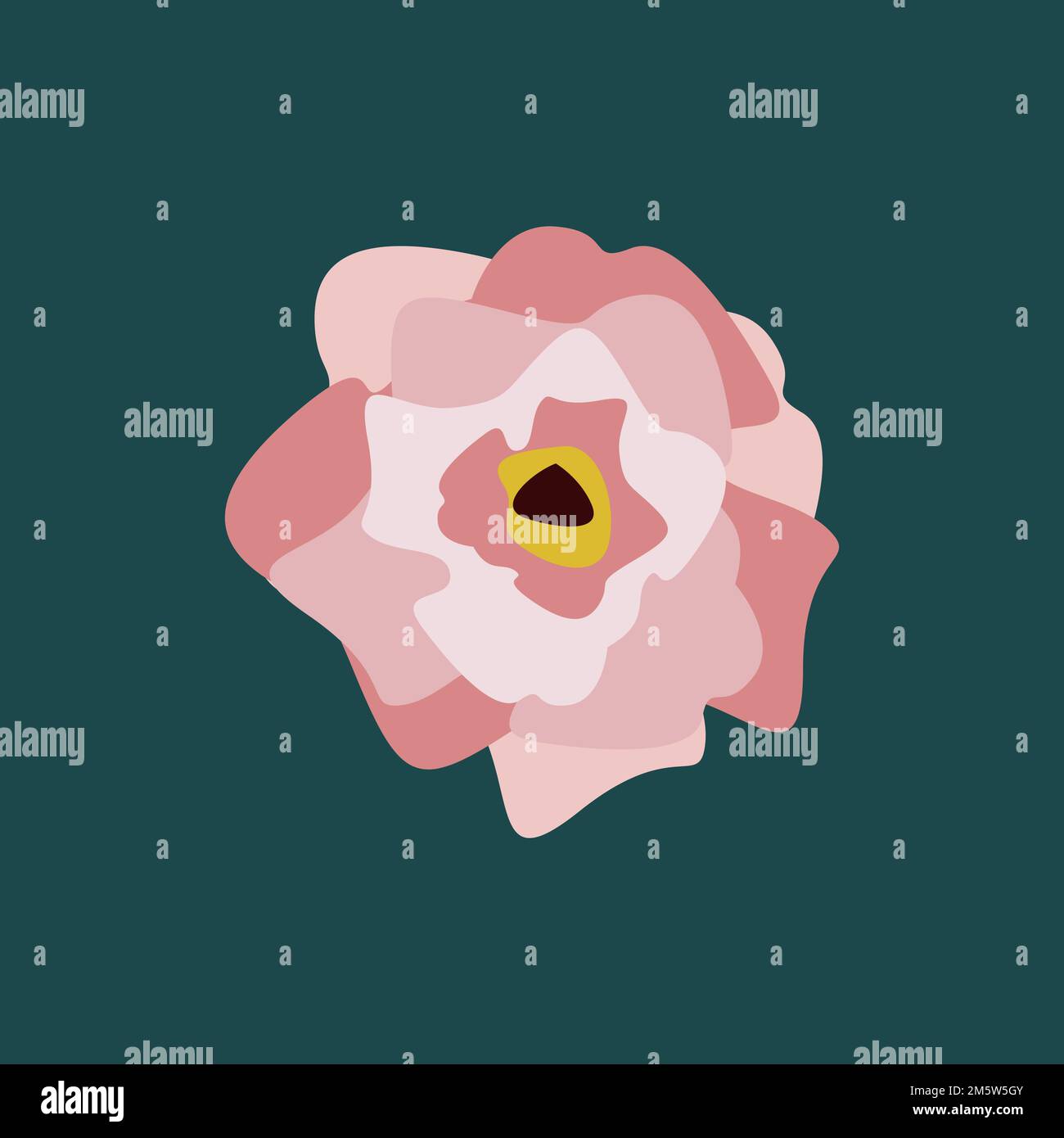 Pink flower element vector Stock Vector Image & Art - Alamy