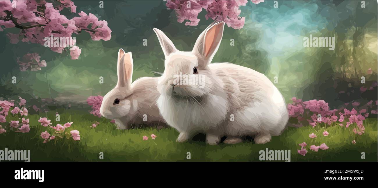 Rabbit lop ears Stock Vector Images - Alamy
