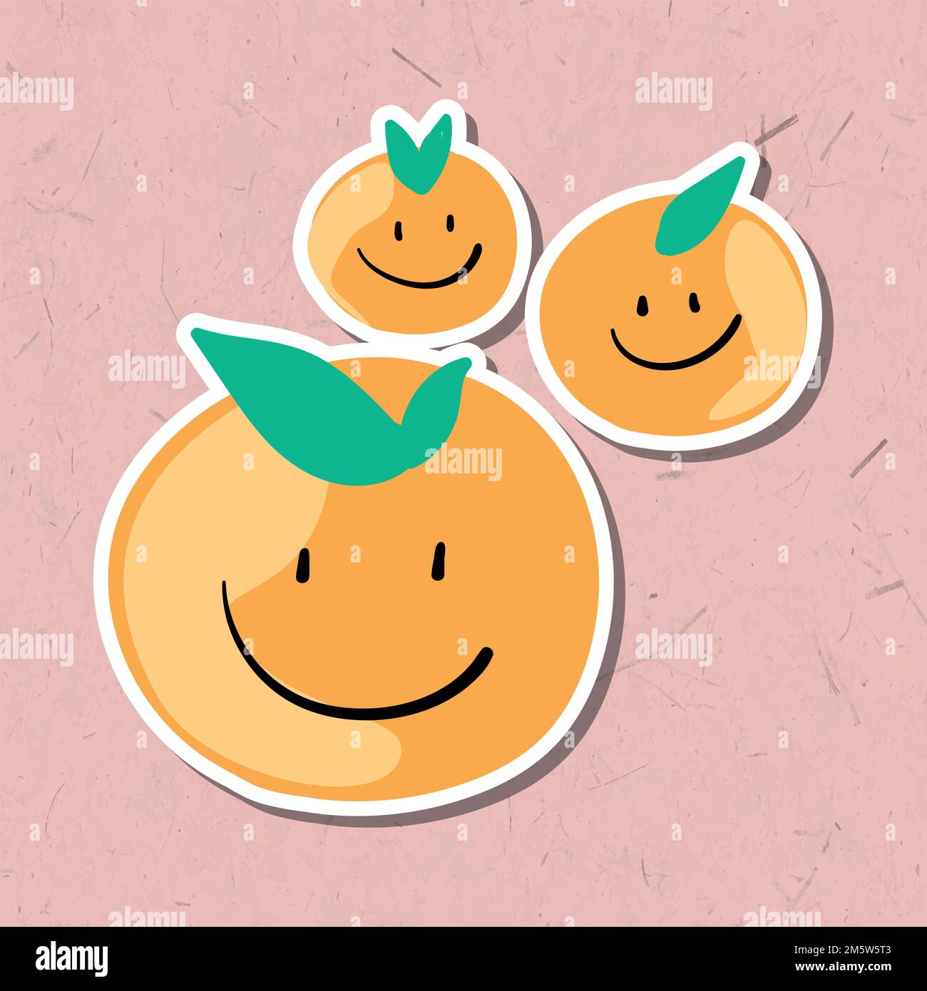 Tangerine sticker hi-res stock photography and images - Alamy