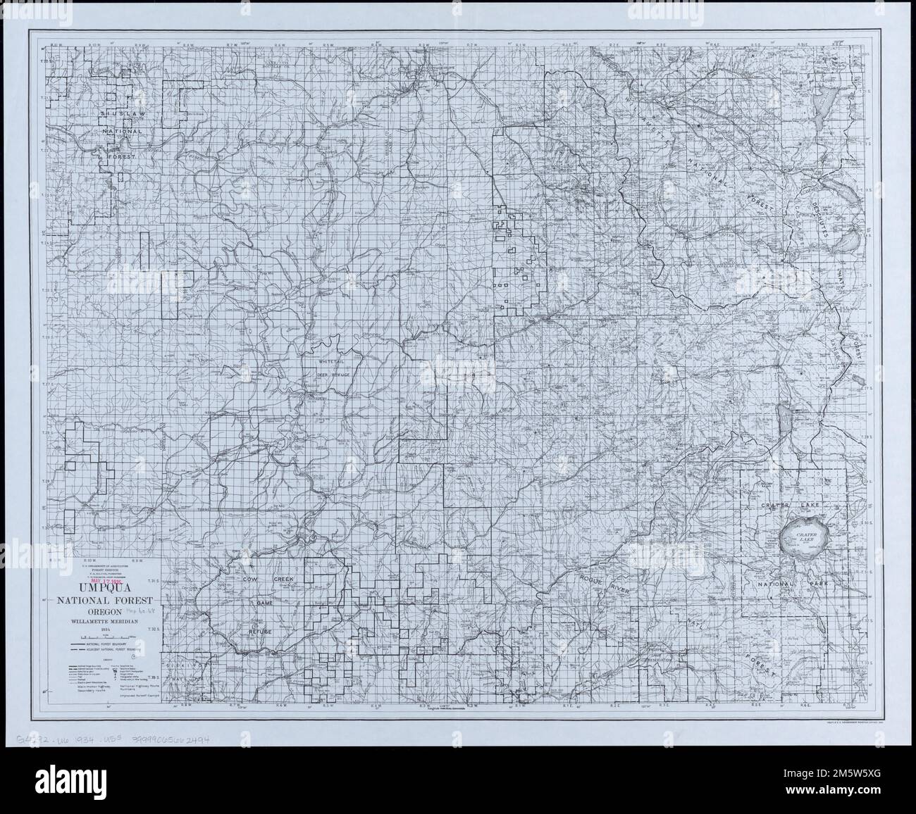 Douglas oregon map hi-res stock photography and images - Alamy