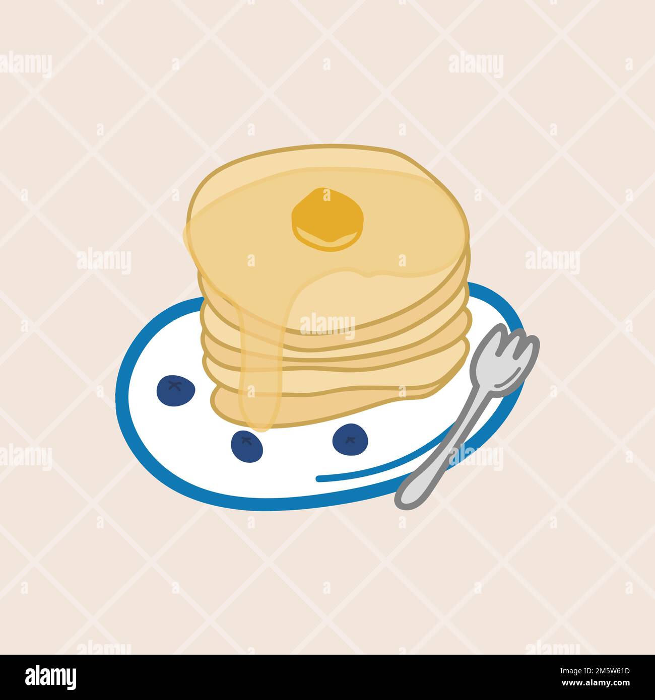 Pancakes cut out Stock Vector Images - Alamy