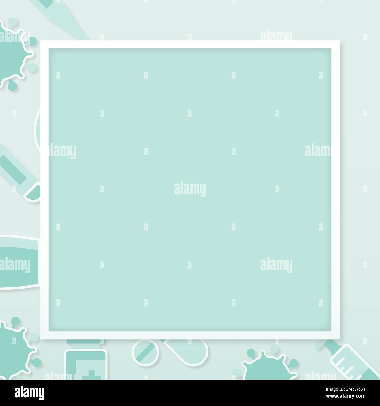 Clean medical background with frame vector Stock Vector Image & Art - Alamy