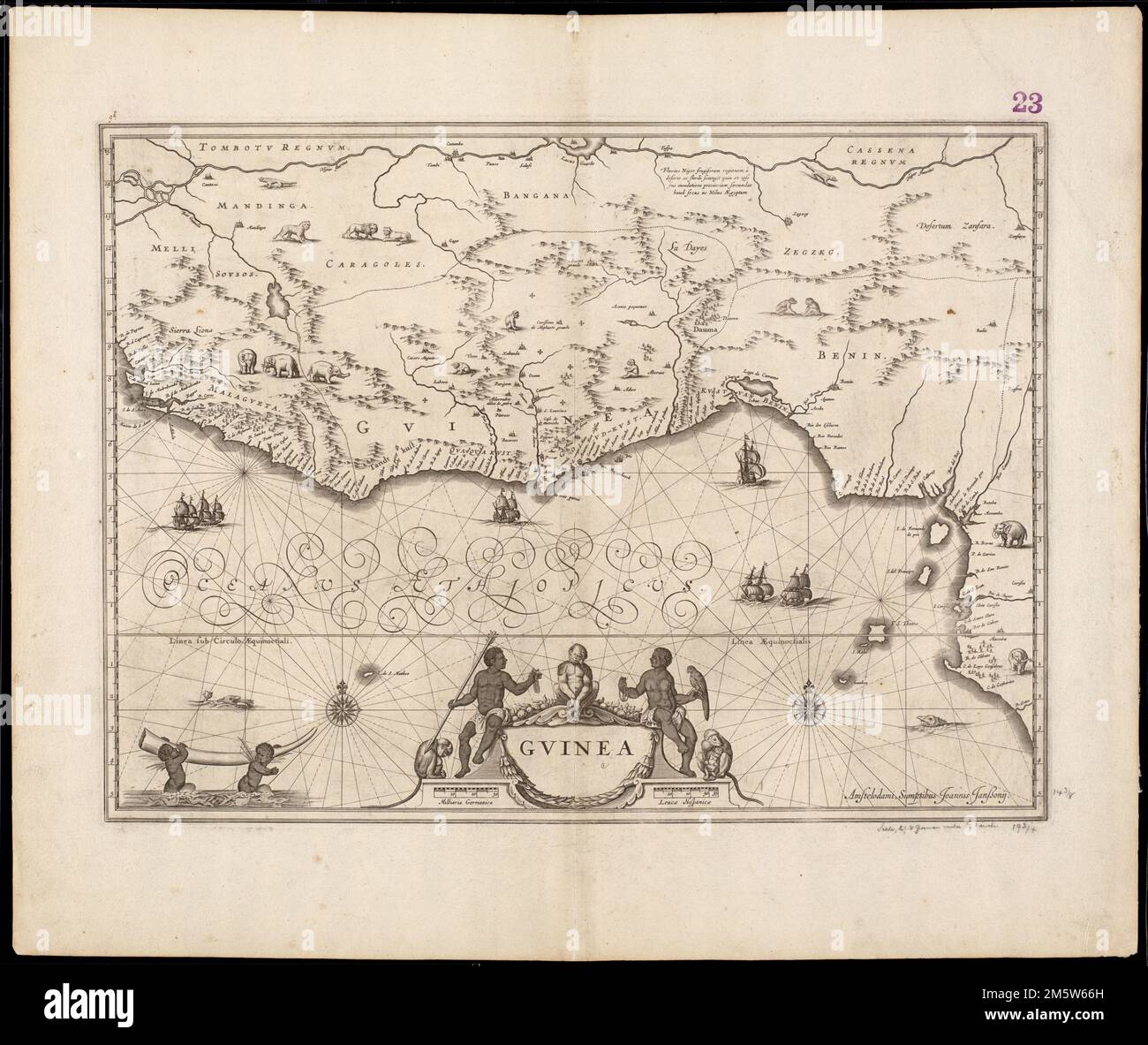 Guinea. Map of the western coast of Africa, from Guinea to Gabon ...