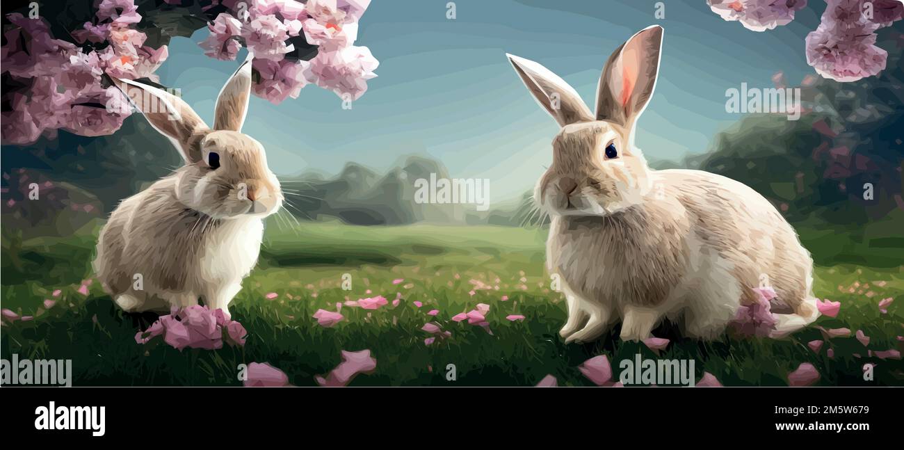 Rabbits tail grass Stock Vector Images - Alamy