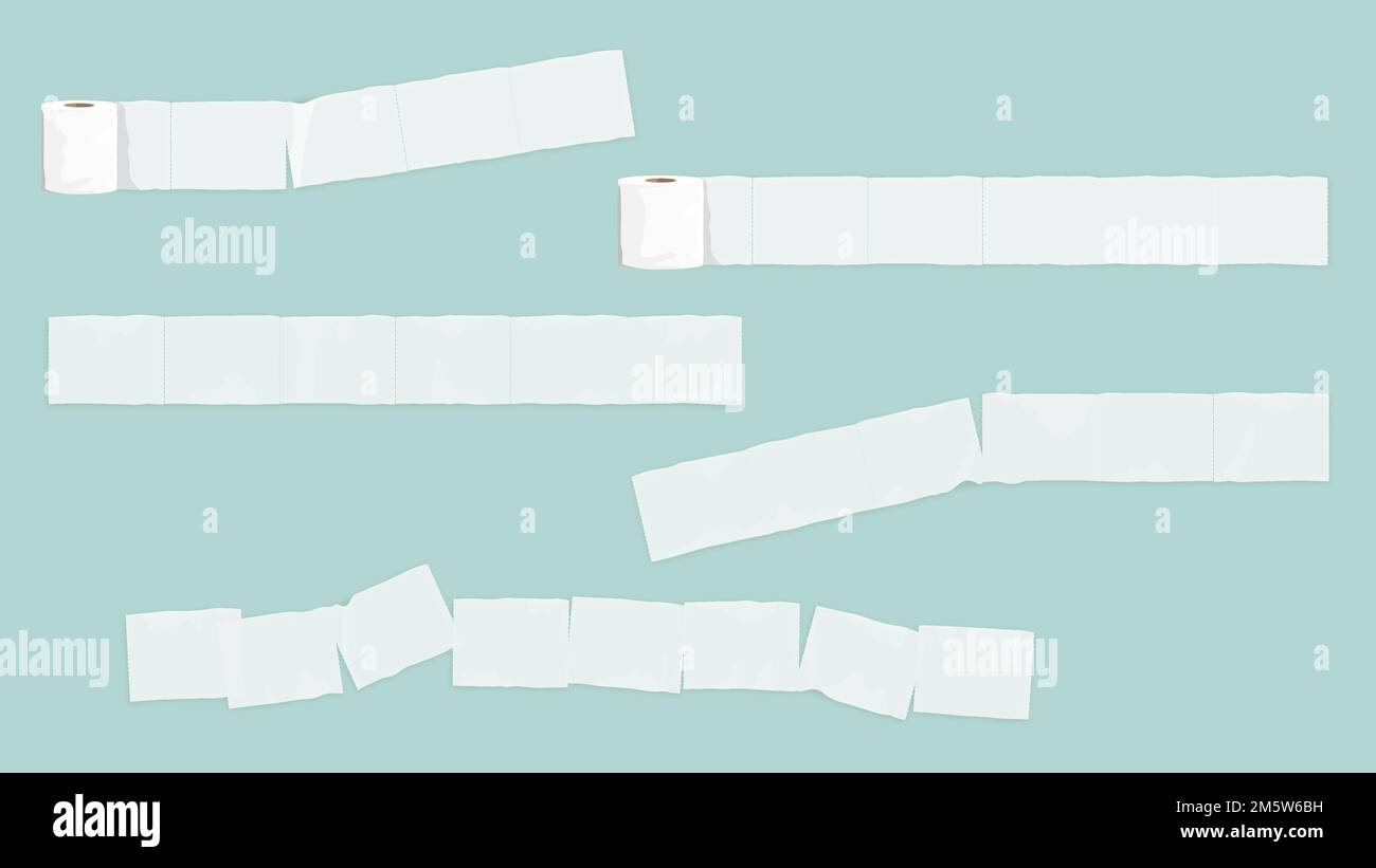 Toilet tissue roll banner elements set vector Stock Vector Image & Art ...