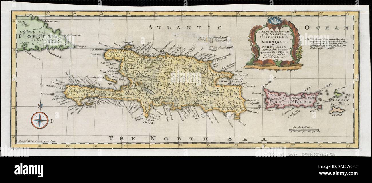 A new & accurate map of the islands of Hispaniola or St. Domingo, and ...