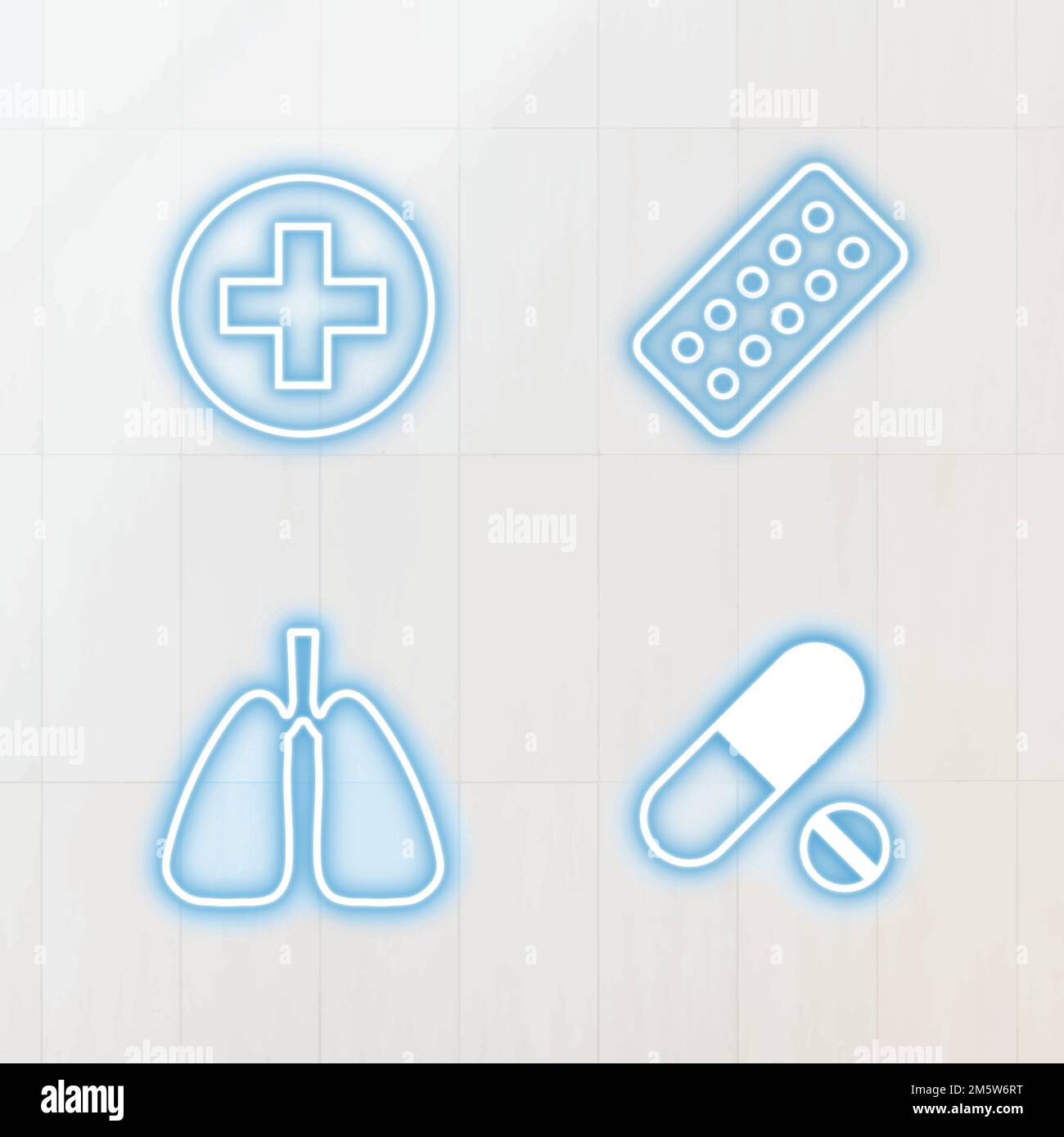 Medical plus icon neon Stock Vector Images - Alamy