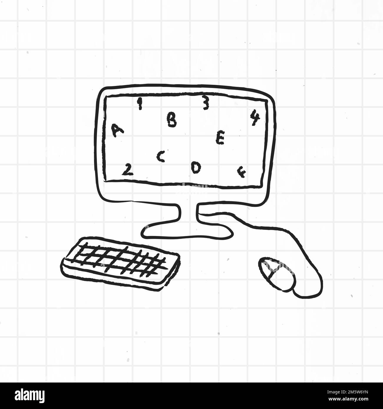 Computer doodle style vector Stock Vector Image & Art - Alamy
