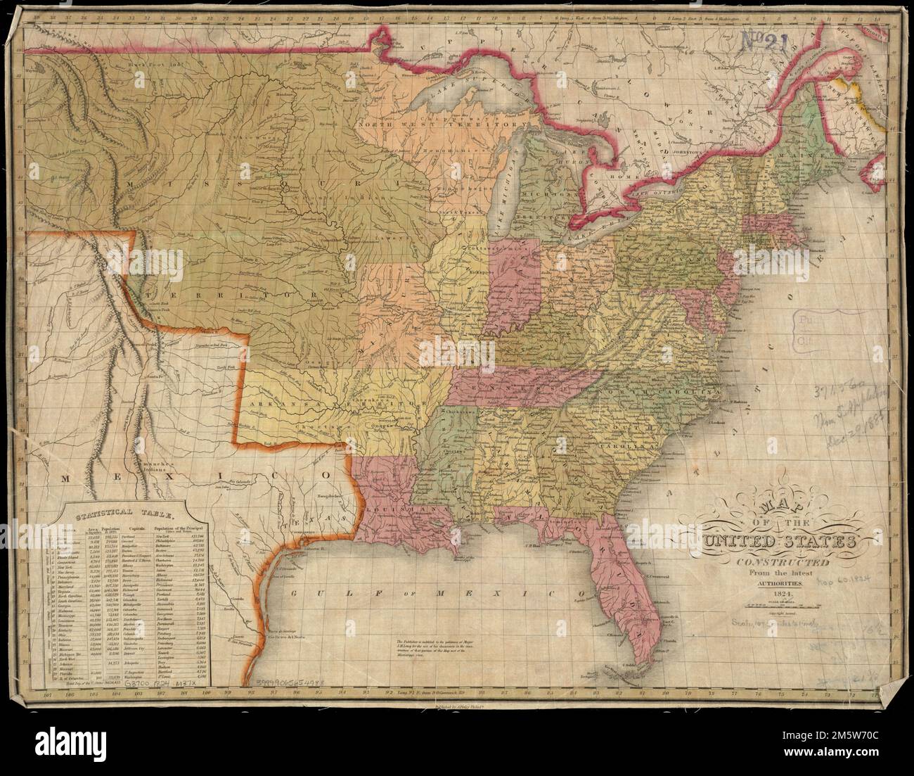 Map of the United States, constructed from the latest authorities ...
