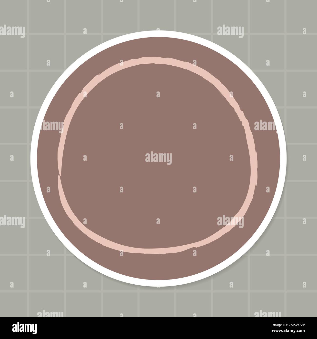 Round doodle social story highlight sticker vector Stock Vector Image ...