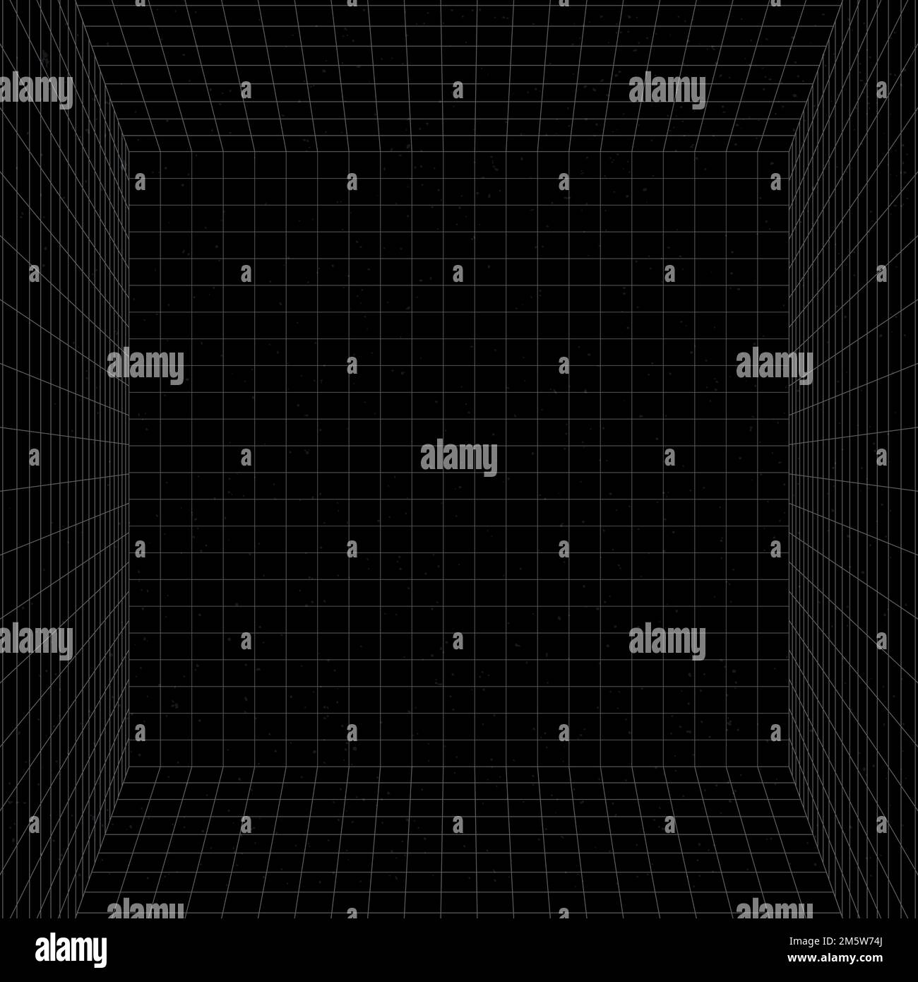 3D wireframe grid room background vector Stock Vector Image & Art - Alamy