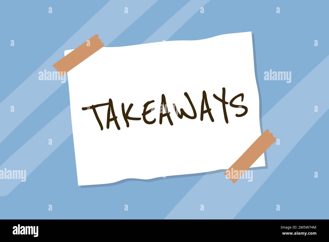 Written note showing takeaways fore restaurants vector Stock Vector ...