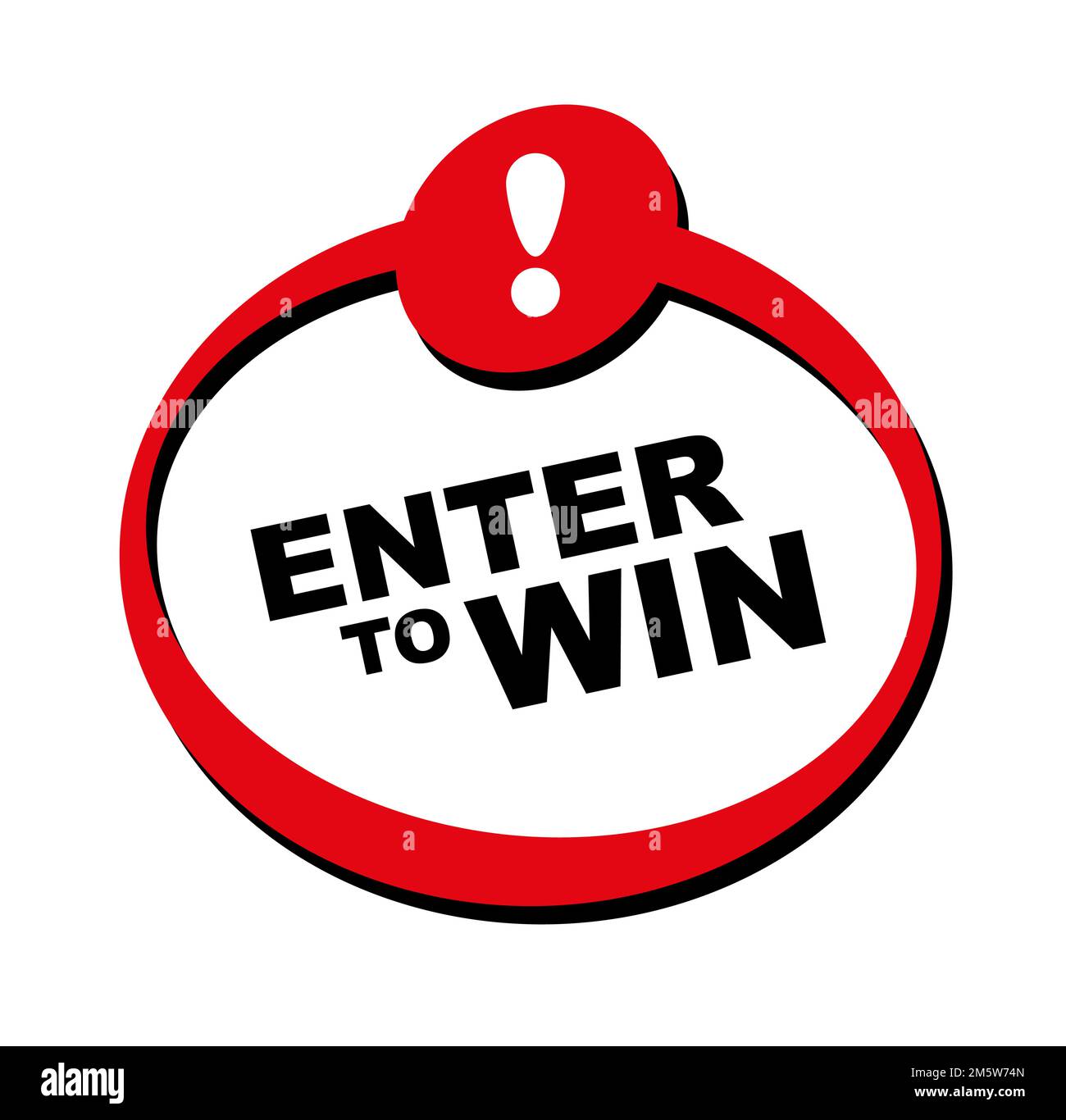 enter to win sign on white background Stock Vector Image & Art - Alamy