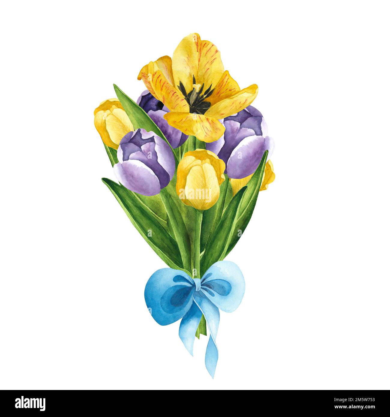 Bouquet Of Yellow Flowers Drawing