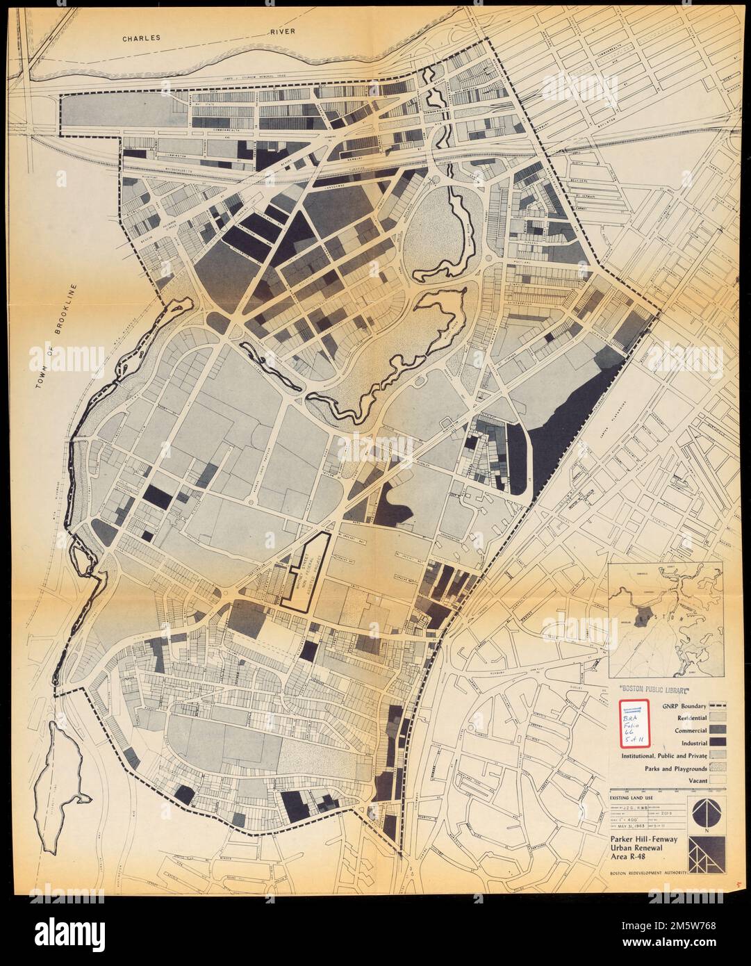 Parker Hill-Fenway urban renewal area r-48 : existing land use ...