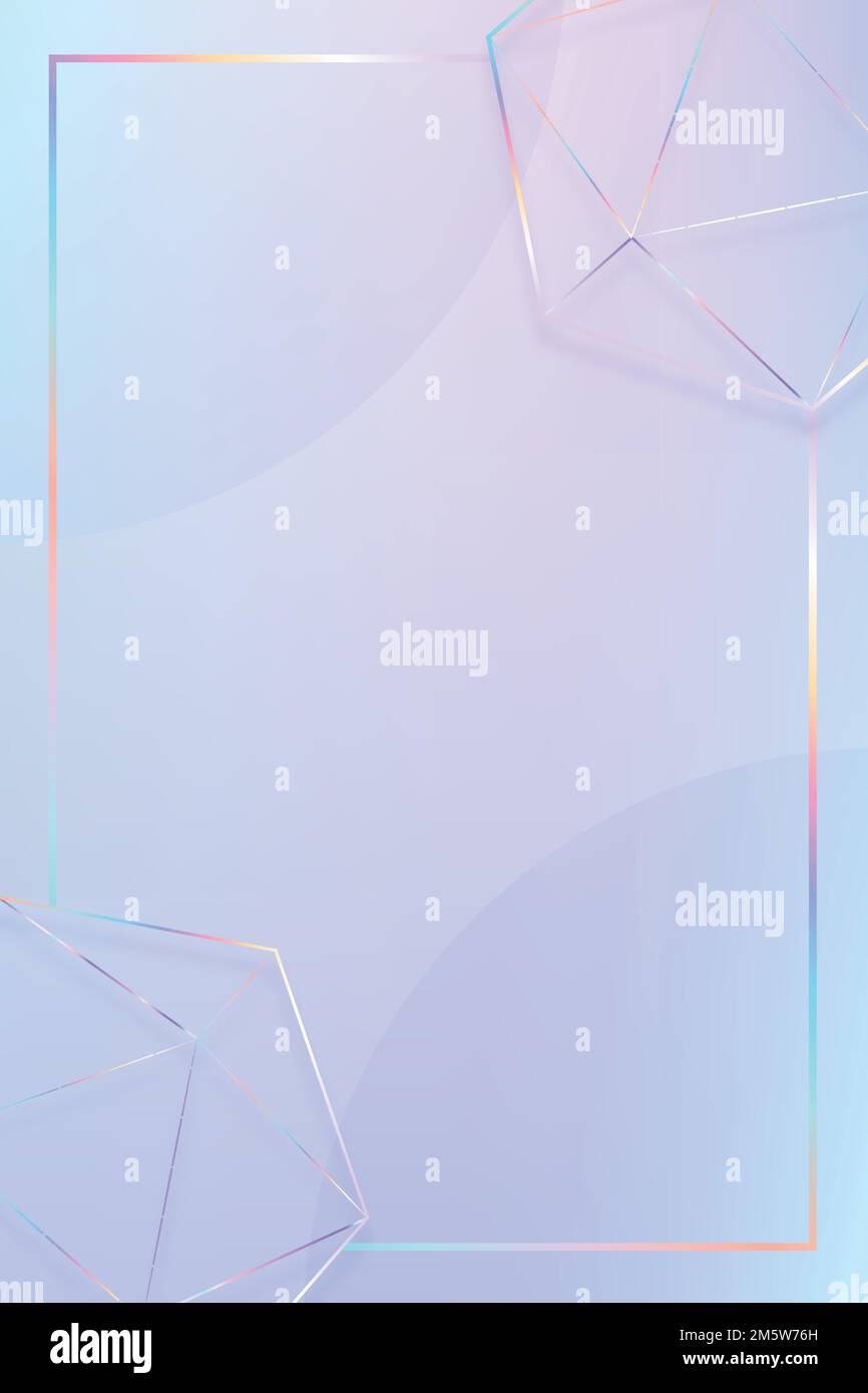 Geometric shapes border vector background design space Stock Vector ...