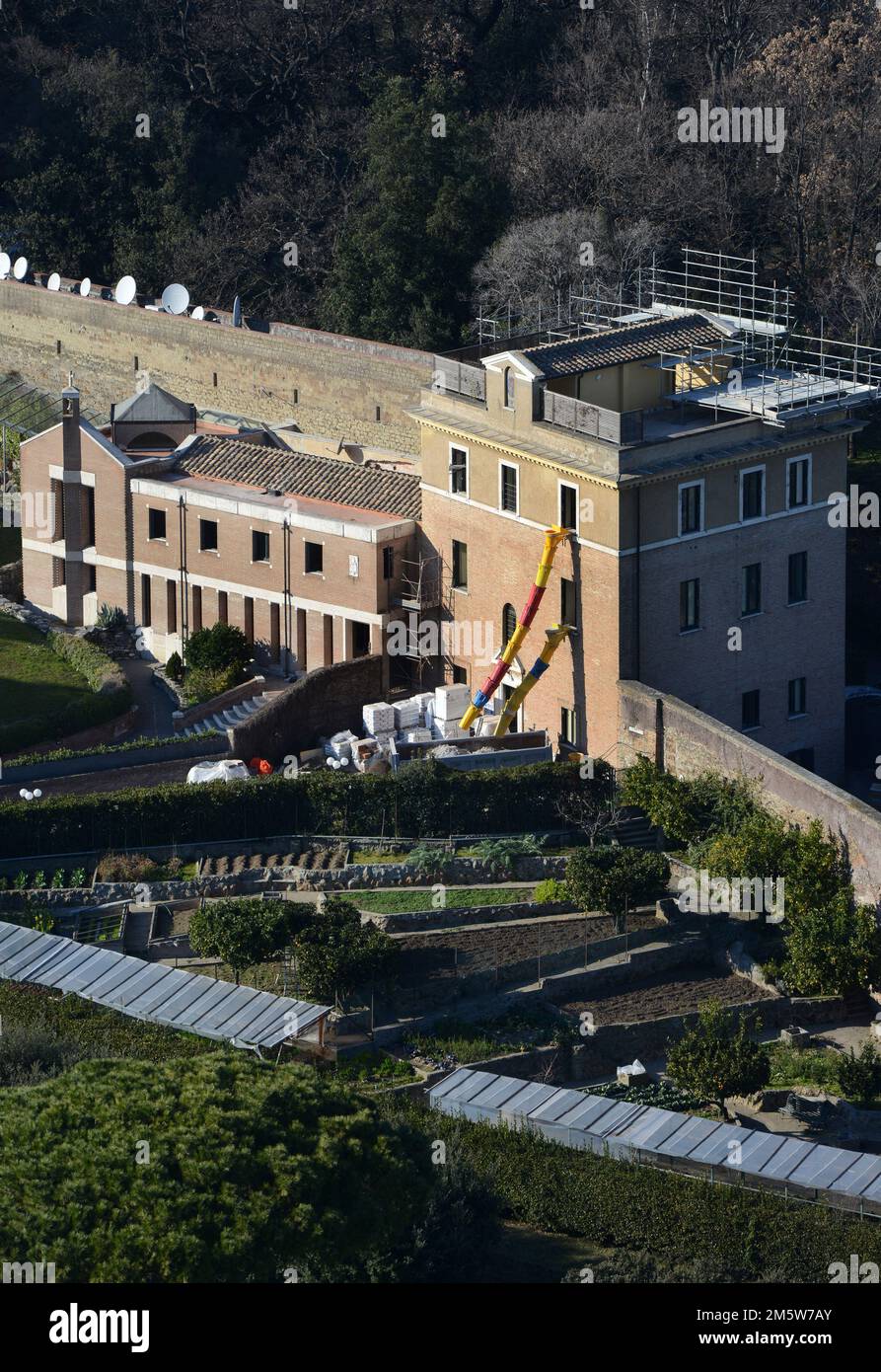 File photo - A view of the 'Mater Ecclesiae' monastery in the gardens ...