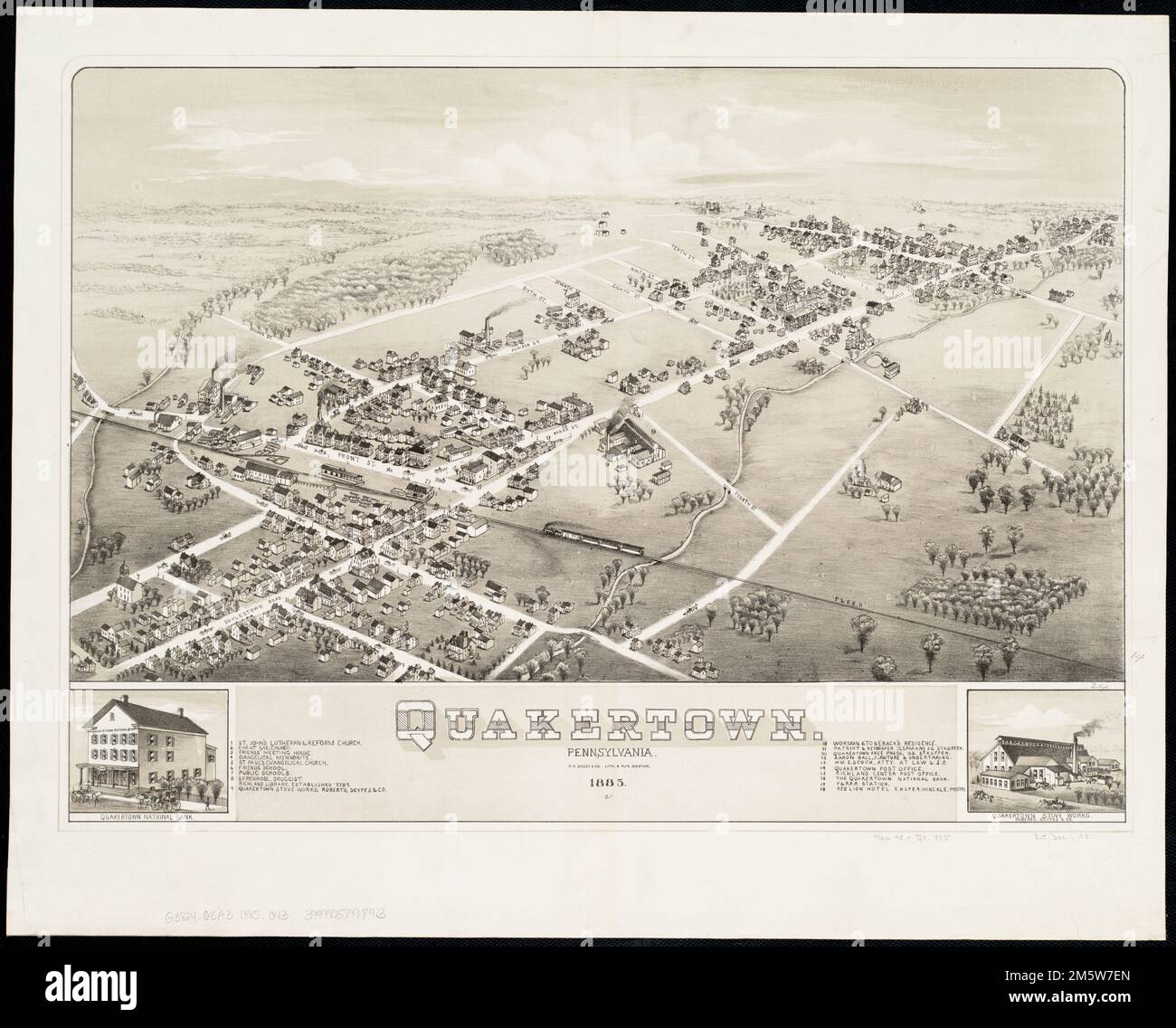 Quakertown pennsylvania map hi-res stock photography and images - Alamy