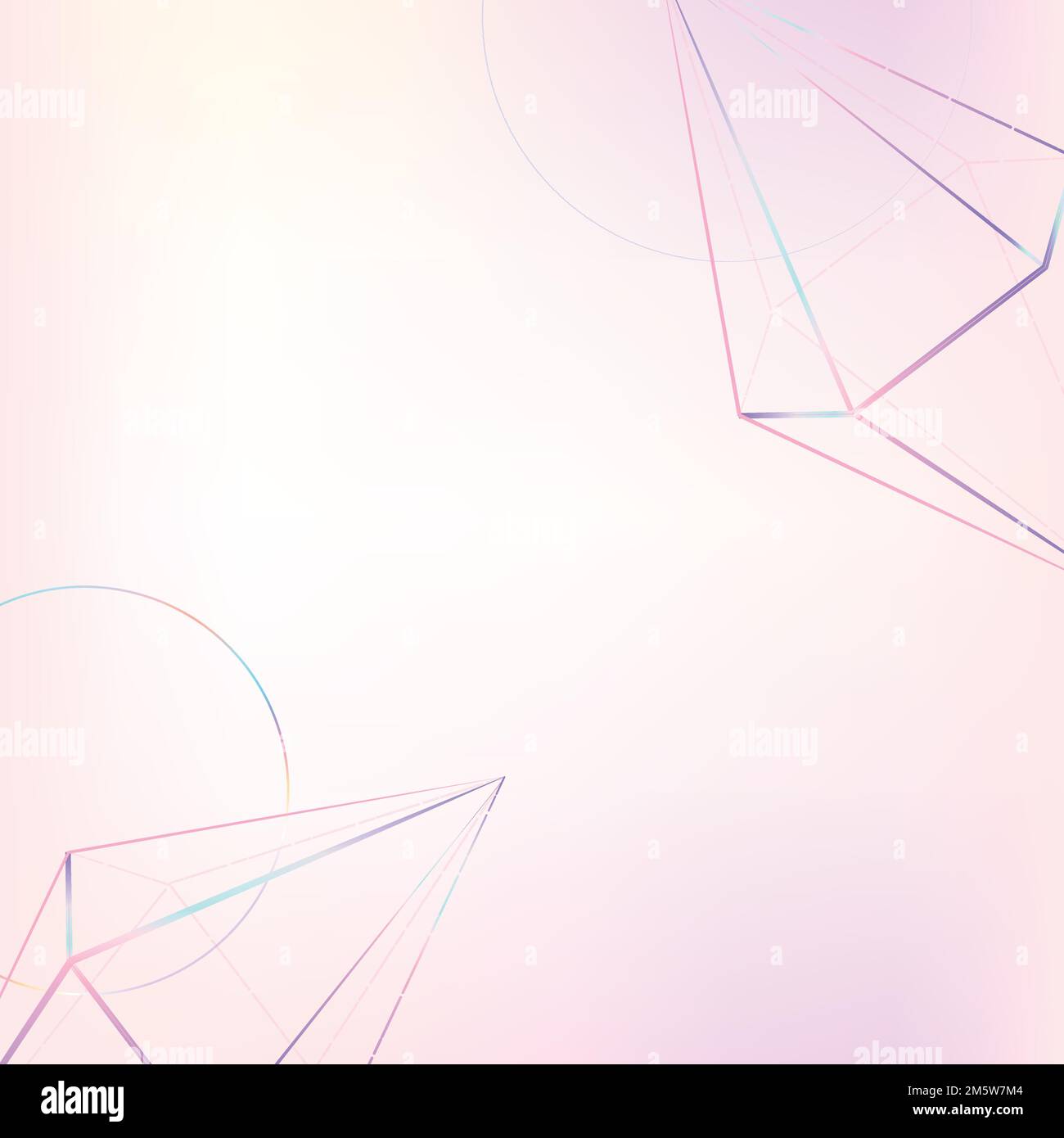 Vector geometric shapes border background design space Stock Vector ...