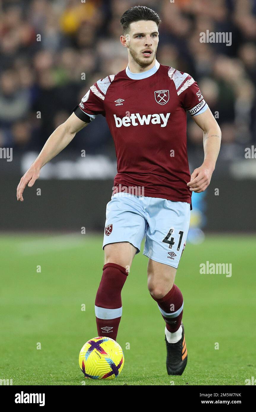 London, England, 30th December 2022. Declan Rice of West Ham United ...