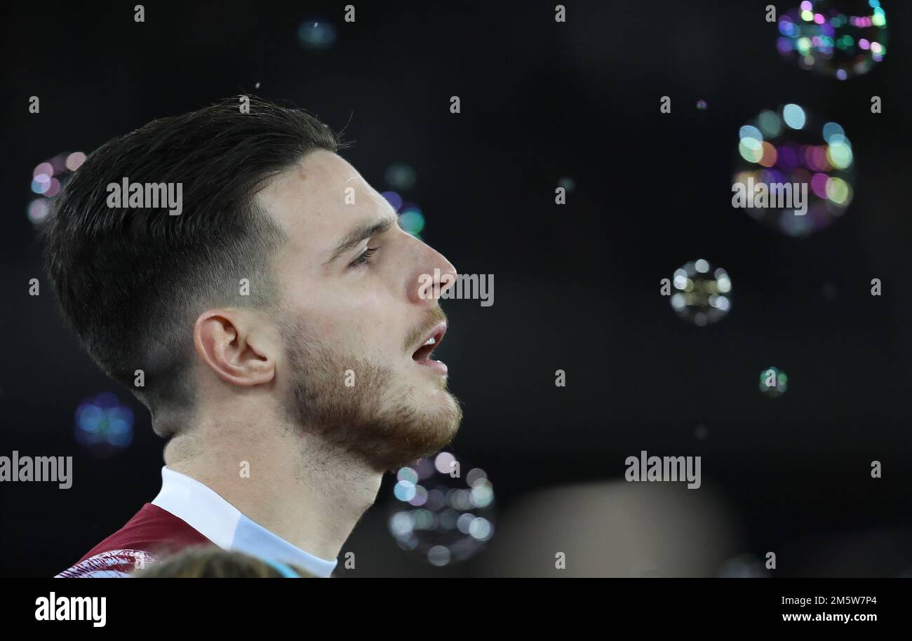 London, England, 30th December 2022. Declan Rice of West Ham United ...