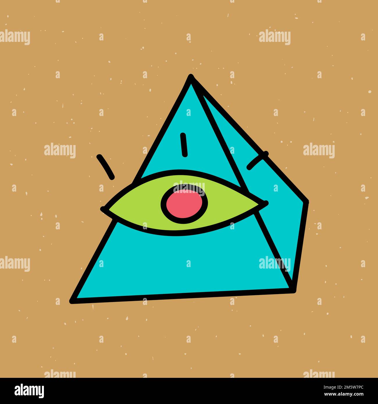 Green Eye of Providence symbol vector Stock Vector Image & Art - Alamy