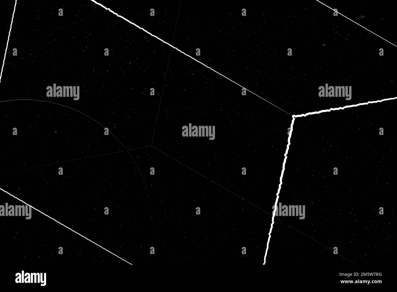 3D white outline cuboid on a black background vector Stock Vector Image ...